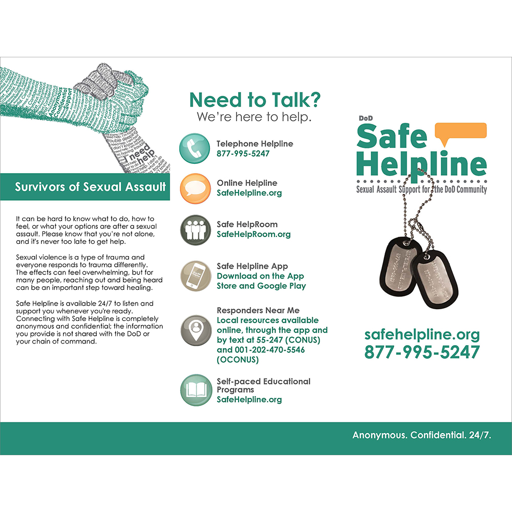 Safe Helpline Brochure - HIDDEN | Safe Helpline